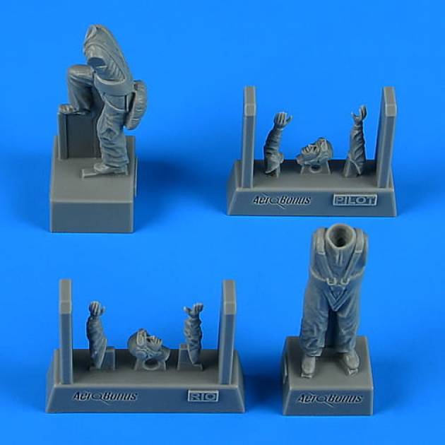 Aerobonus AEB480239 German WWII Pilot & Radioman for Fokker G-1 / 1:48
