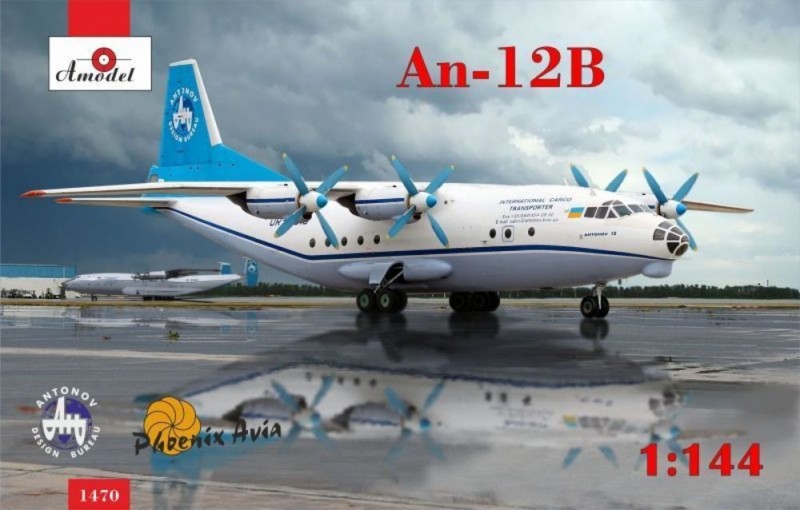 Amodel AMO1470 Antonov An-12B cargo aircraft / 1:144