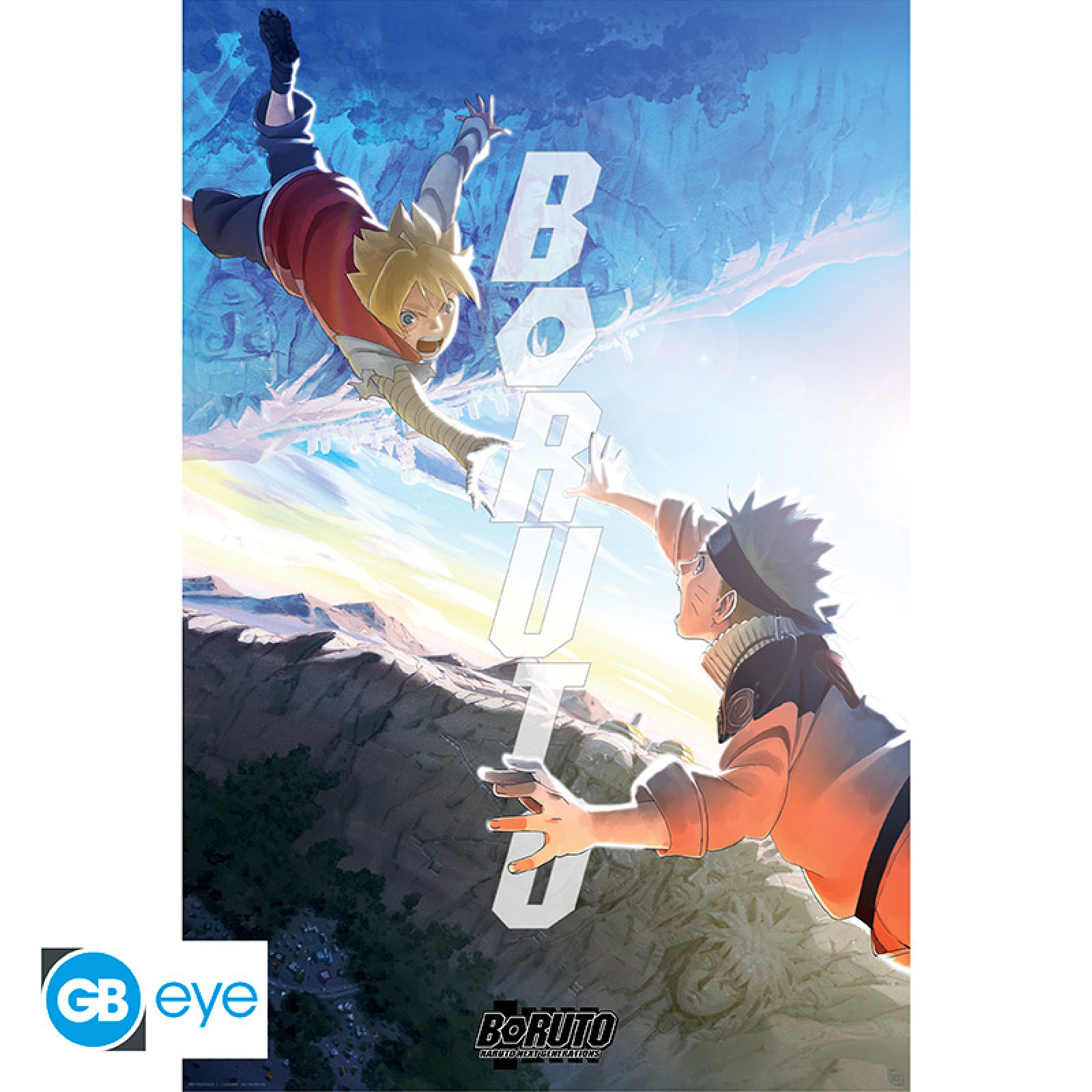 ABYstyle GBYDCO075 BORUTO - Poster « Boruto & Naruto » (91.5x61)