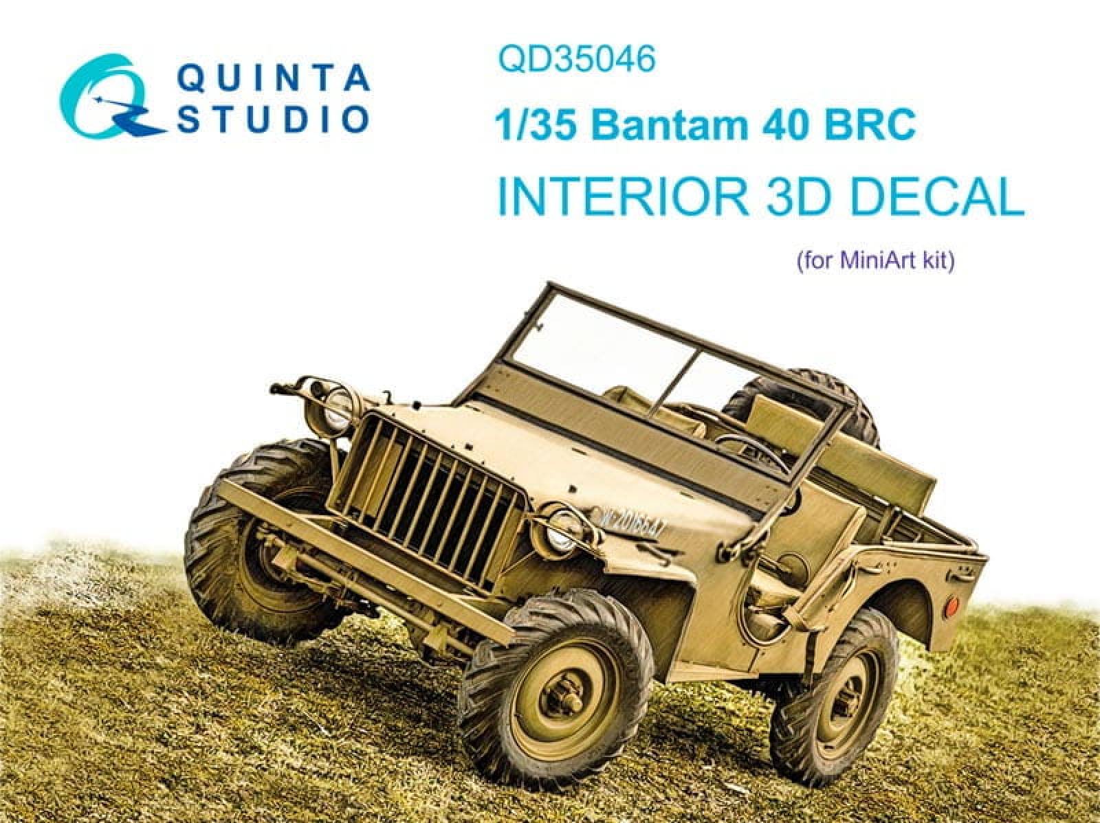 Quinta Studios QSD35046 Bantam 40 BRC 3D-Printed & coloured Interior on ...