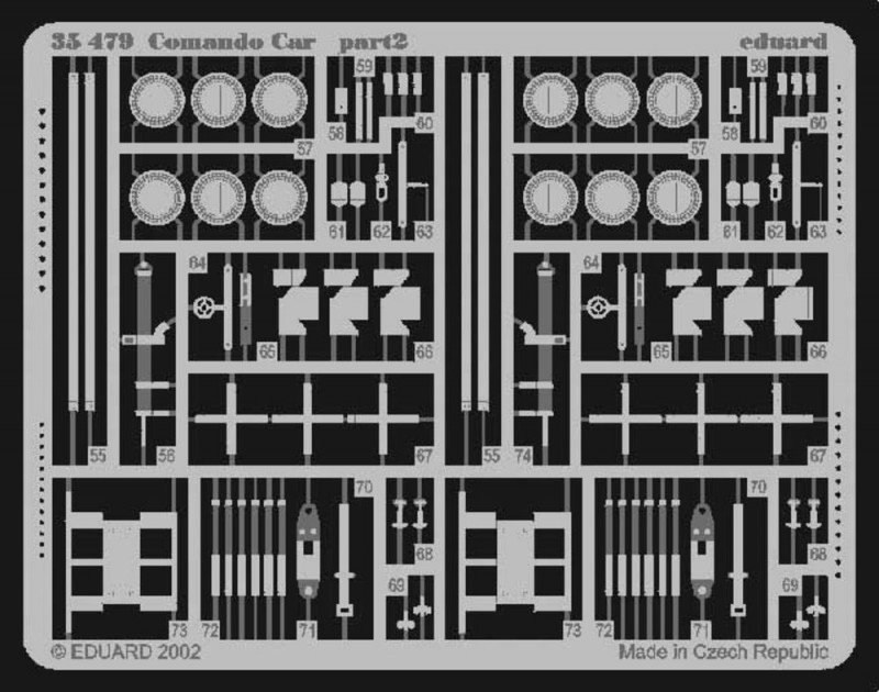 Eduard Acc. ED35479 Comando Car für Italeri Bausatz 0320 / 1:35