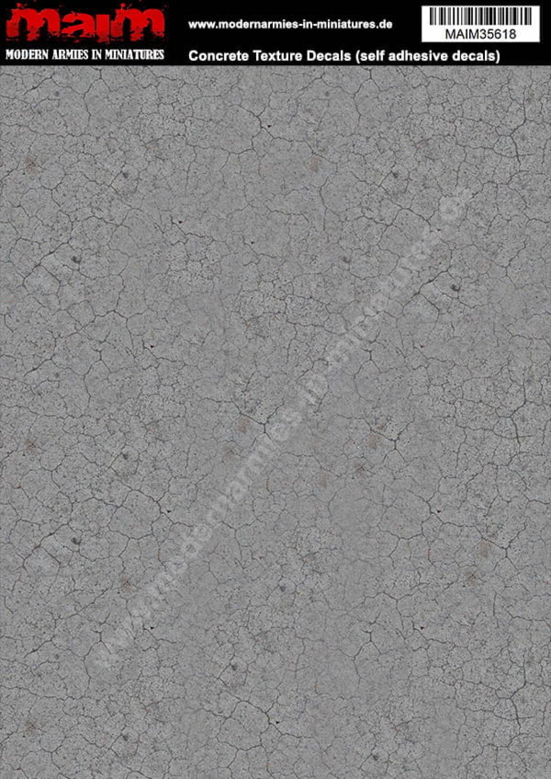 Modern Armies in Miniatures MAIM35618 Concrete Texture Decals - self ...