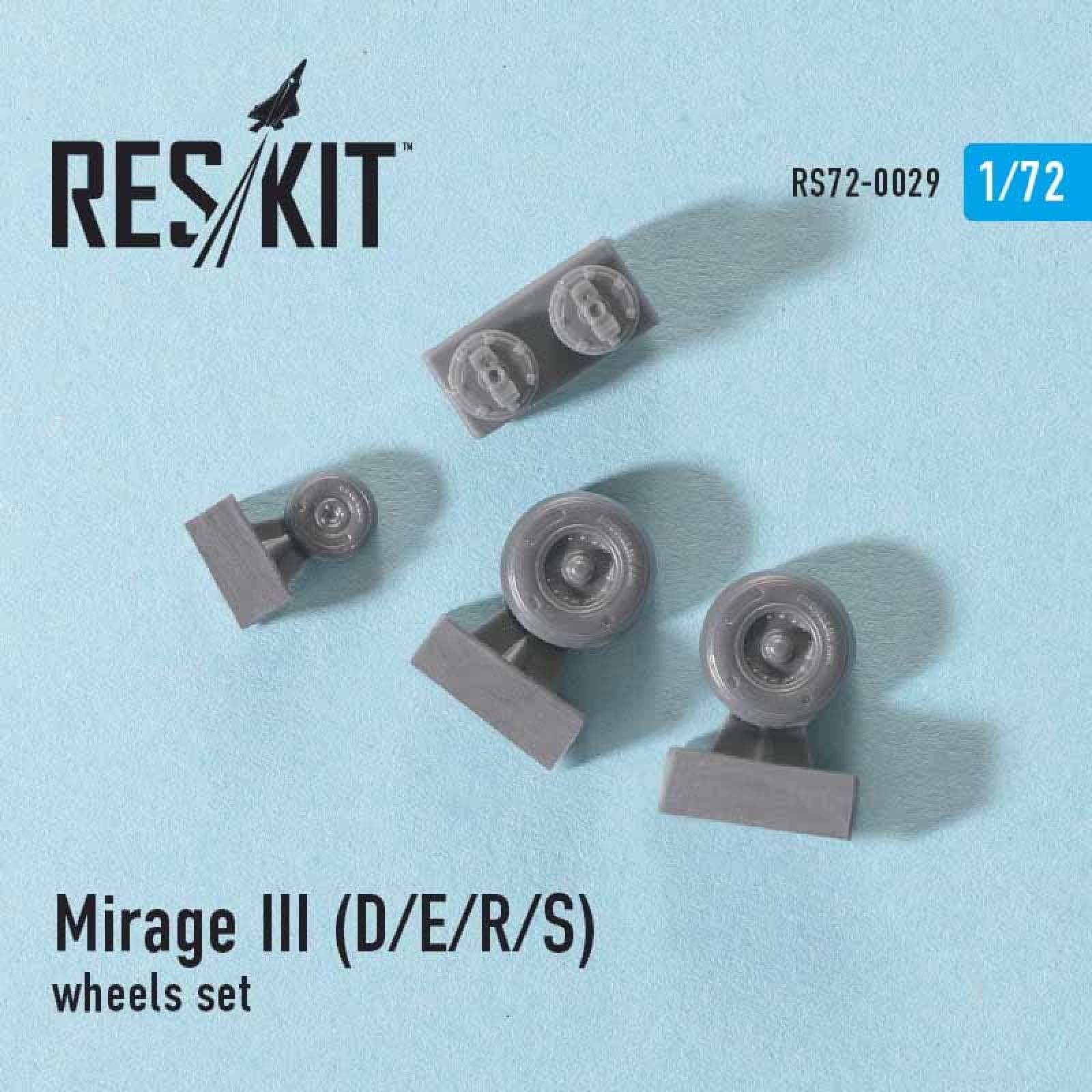 Reskit RS720029 Dassault Mirage III (D/E/R/S) wheels set - PJ ...