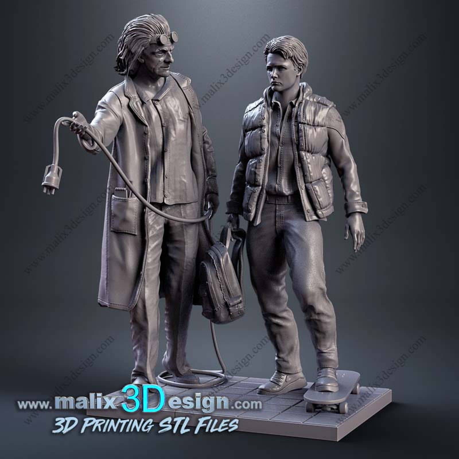 Sanix Sanix0052 Doc and Marty - (Fan Art)