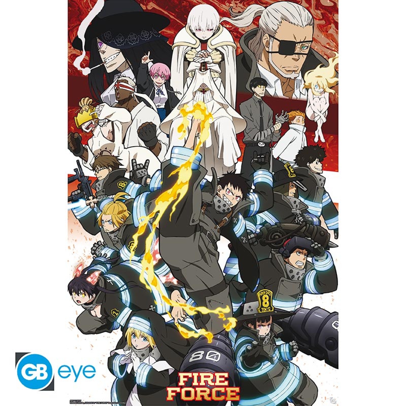 ABYstyle GBYDCO110 FIRE FORCE - Poster Maxi 91.51 - Key art season 2