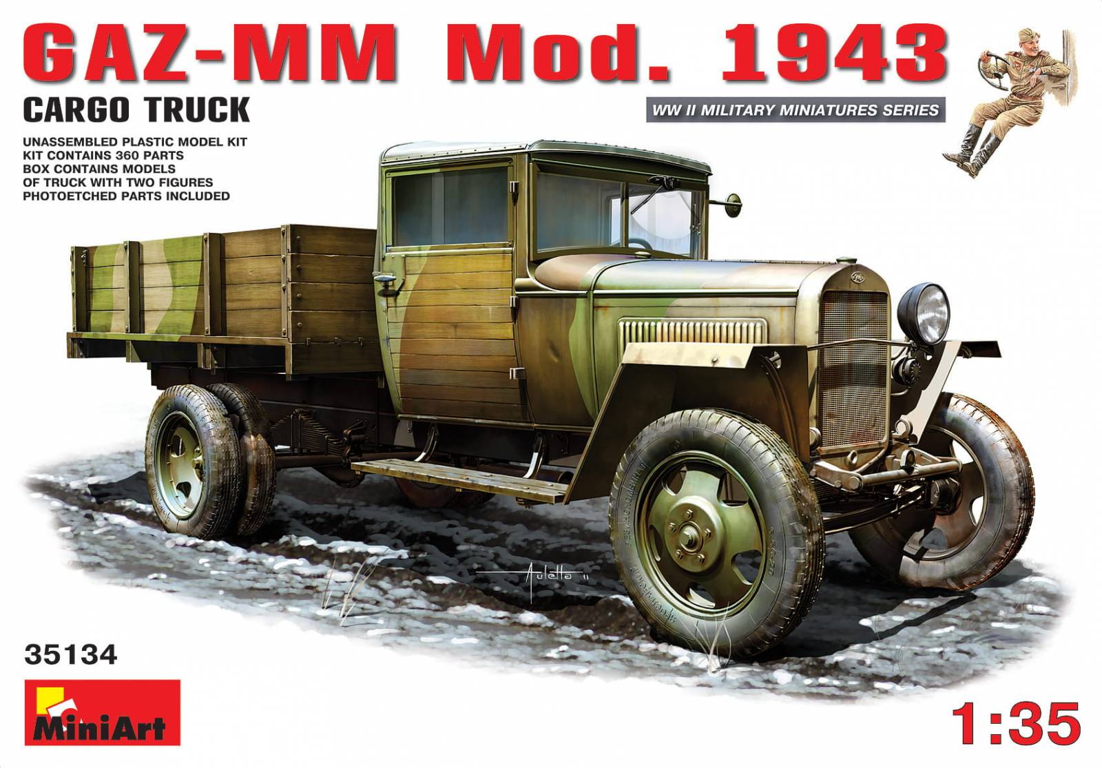 Miniart MN35134 GAZ-MM.Mod. 1943. Cargo Truck