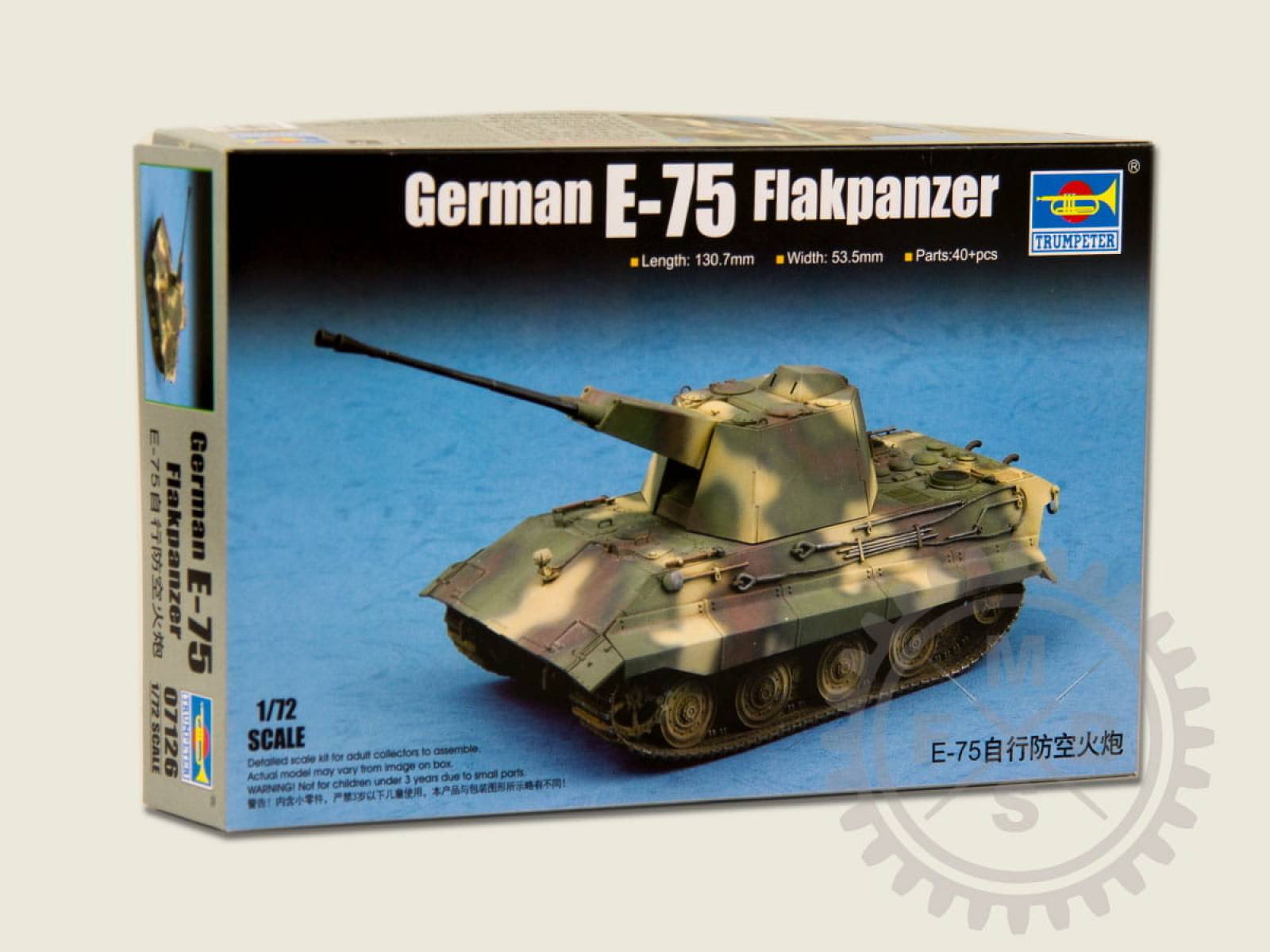 Trumpeter TRU7126 German E-75 Flakpanzer / 1:72
