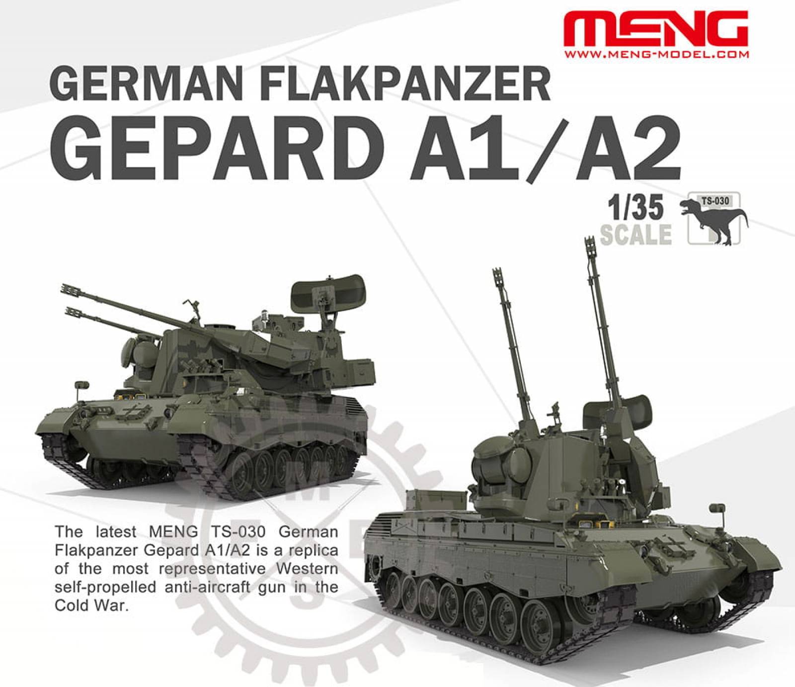 Meng Models ME-TS030 German Flakpanzer Gepard A1/A2 / 1:35