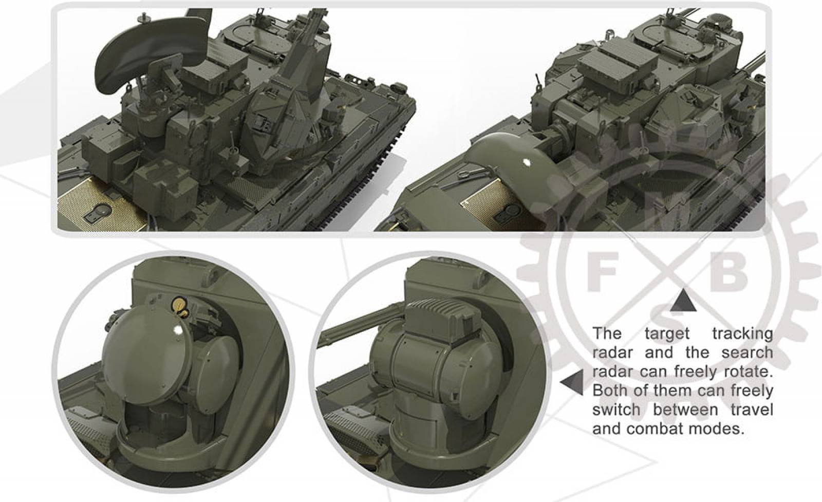 Meng Models ME-TS030 German Flakpanzer Gepard A1/A2 / 1:35