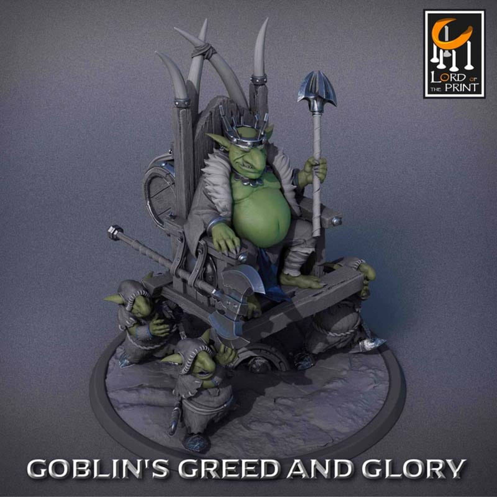 Rescale Miniatures LOP0244 Goblin King Throne Sit