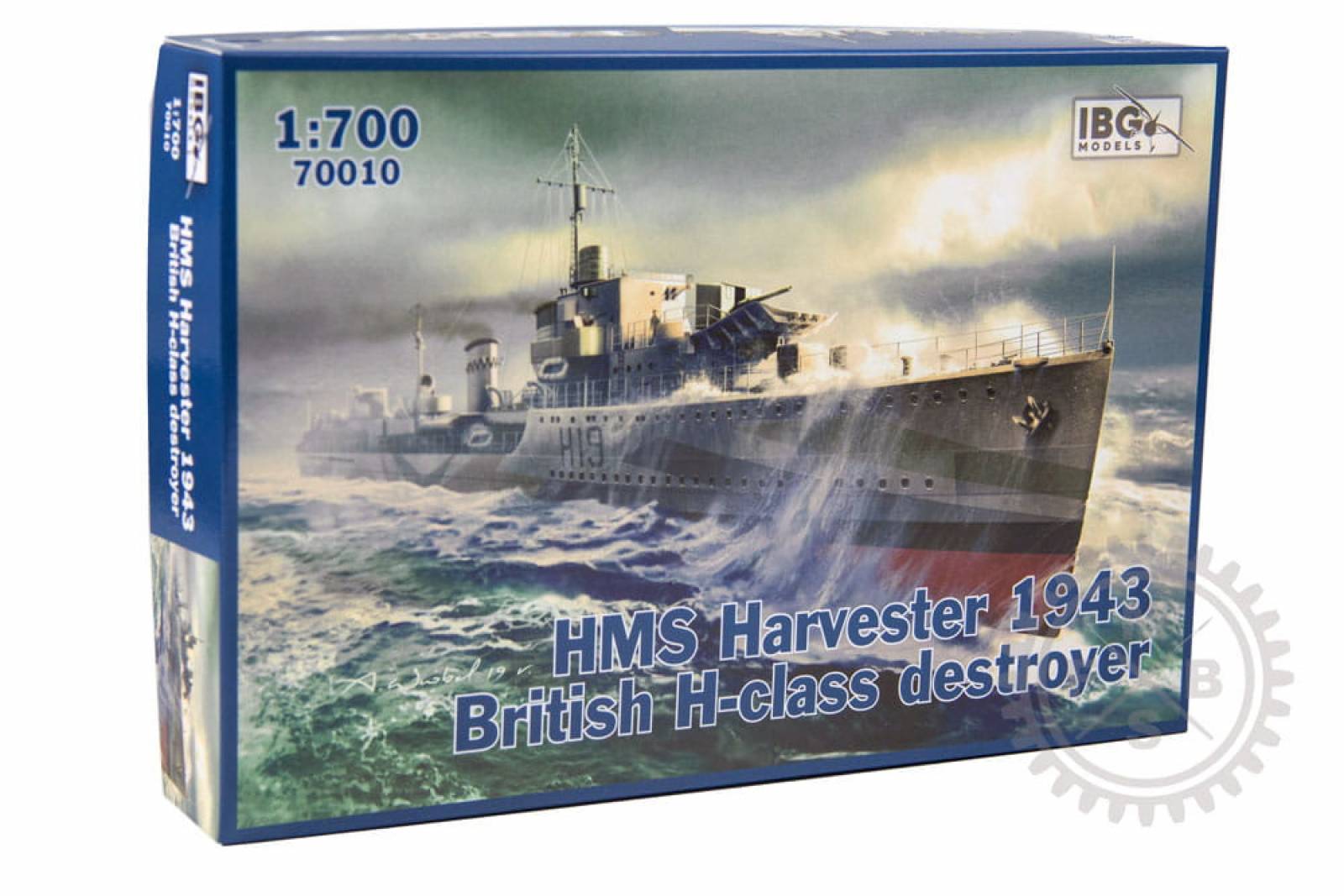 IBG Models IBG70010 HMS Harvester 1943 British H-class destroyer / 1:700