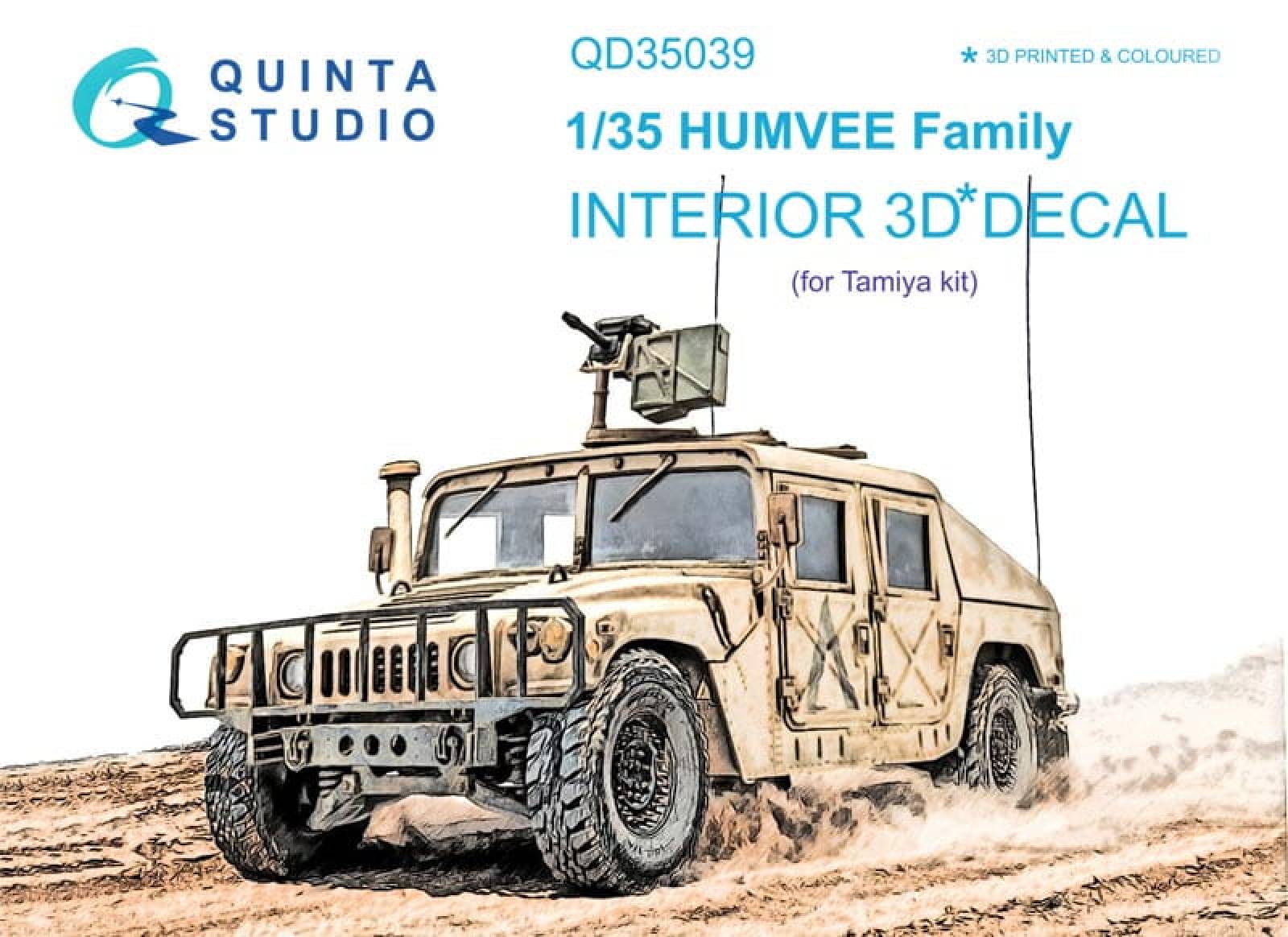 Quinta Studios QSD35039 HUMVEE Family 3D-Printed & coloured Interior on ...
