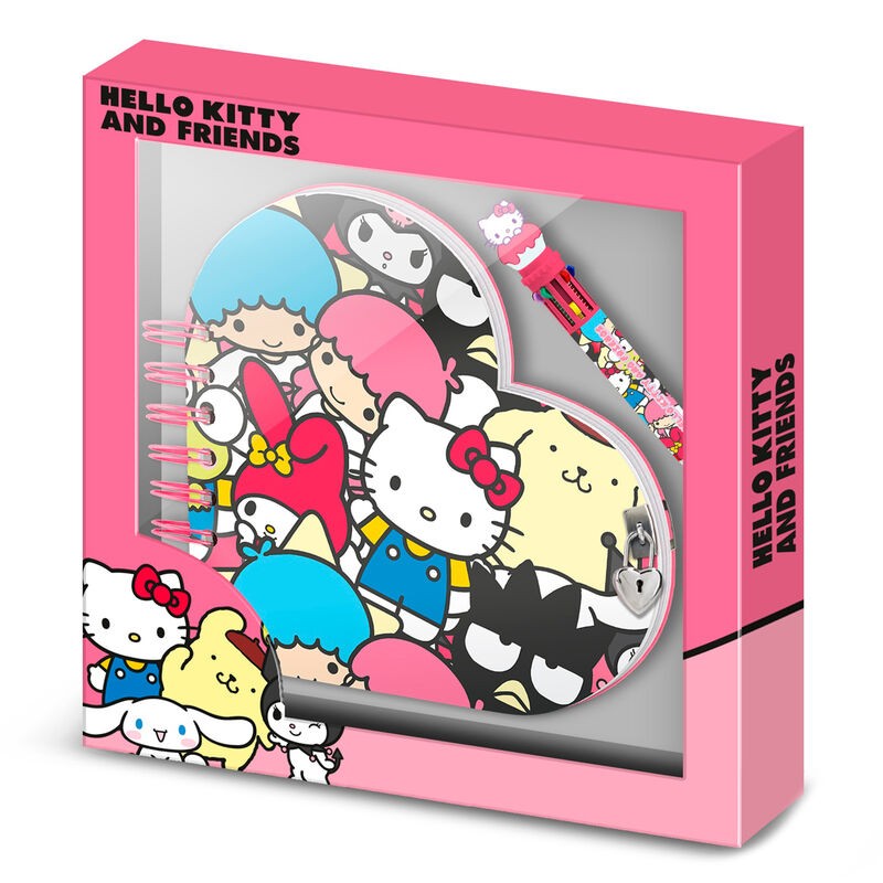 Hello Kitty Friends diary + pen set --> Der Sockelshop - Modellbaushop _ Der Sockelshop / WAM
