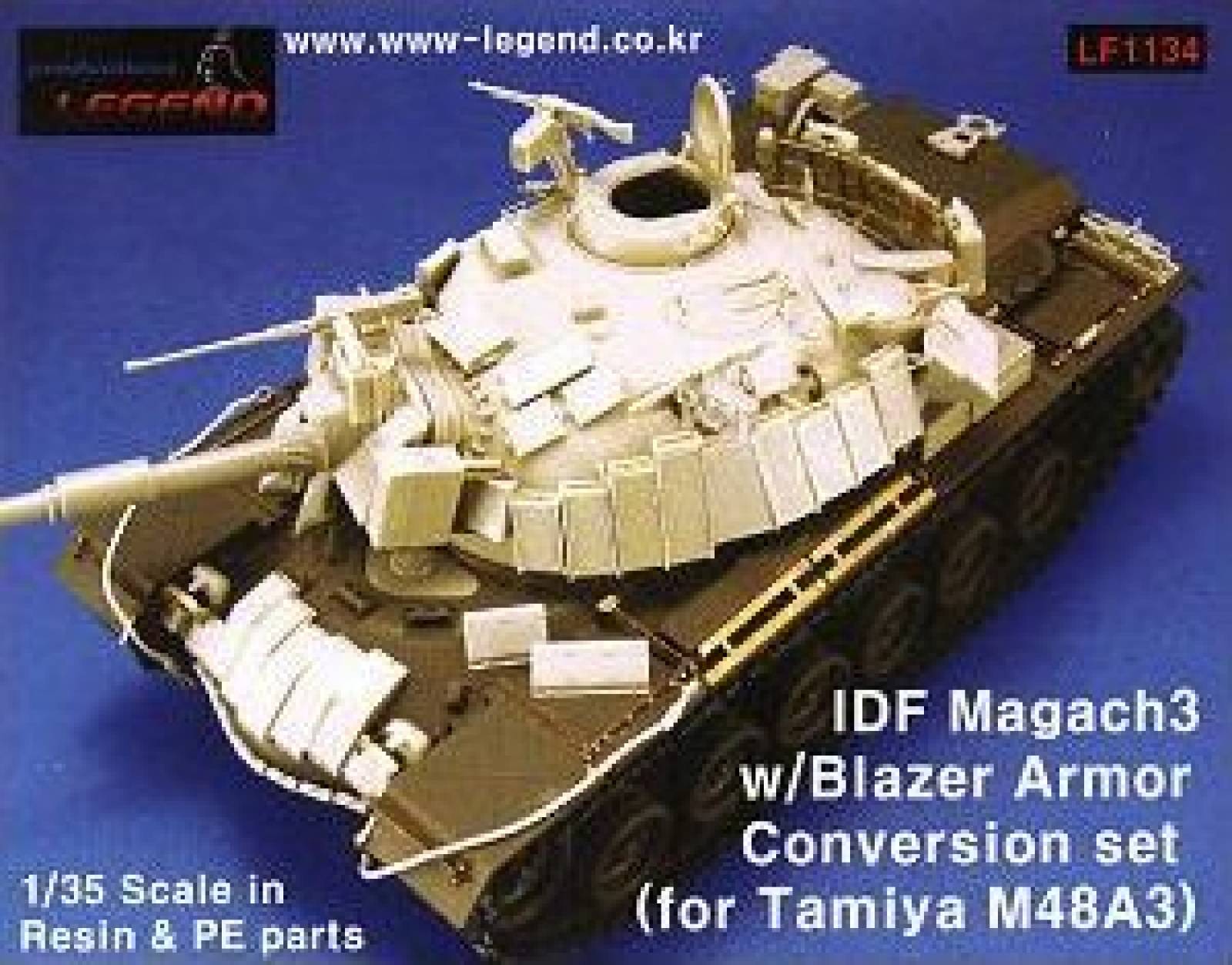 Legend Productions LF1134 IDF Magach 3 w/Blazer Armor Conversion Set / 1:35