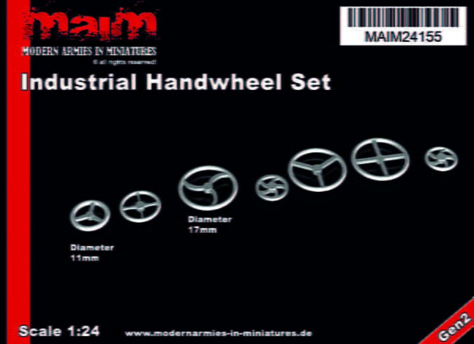 Industrial Handwheel Set - Handräder / 1:24 --> Der Sockelshop ...