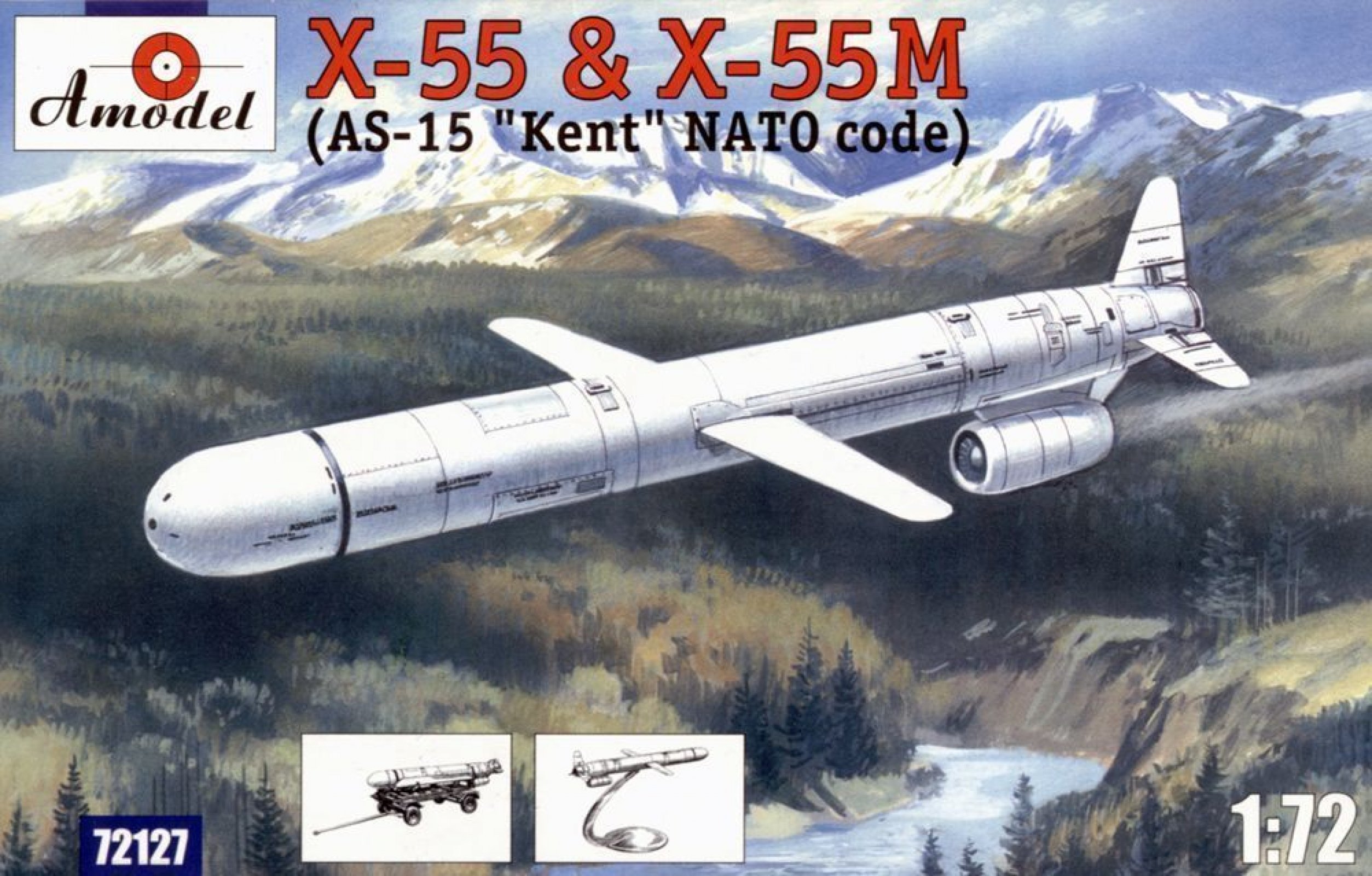 Amodel AMO72127 KH-55 & KH-55M 'AS-15 Kent' strategic mi / 1:72