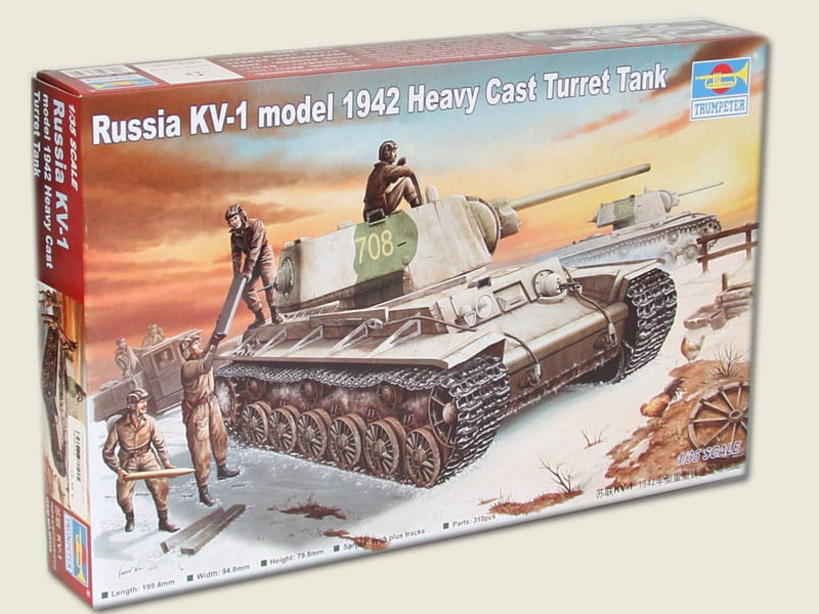 KV-1 model 1942 Heavy Cast Turret Tank / 1:35 --> Der Sockelshop ...