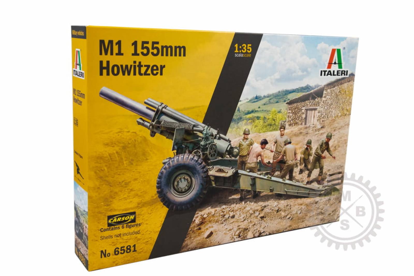 Italeri ITA6581 M1 155mm Howitzer with crew / 1:35