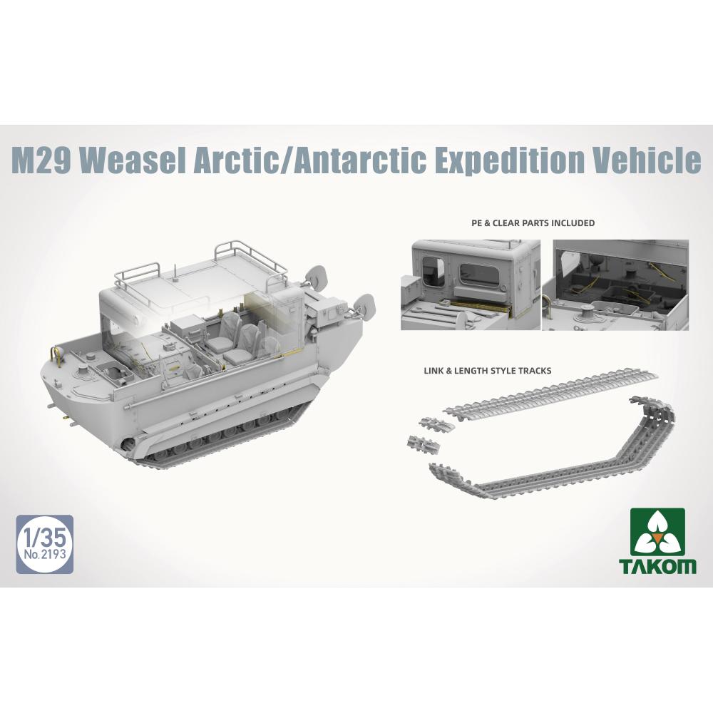 Takom Models TAKO2193 M29 Weasel Arctic/Antarctic Expedition Vehicle / 1:35