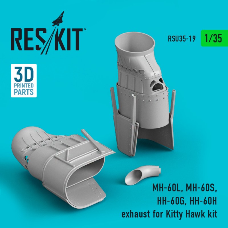 Reskit RSU350019 MH-60L, MH-60S, HH-60G, HH-60H exhaust / 1:35
