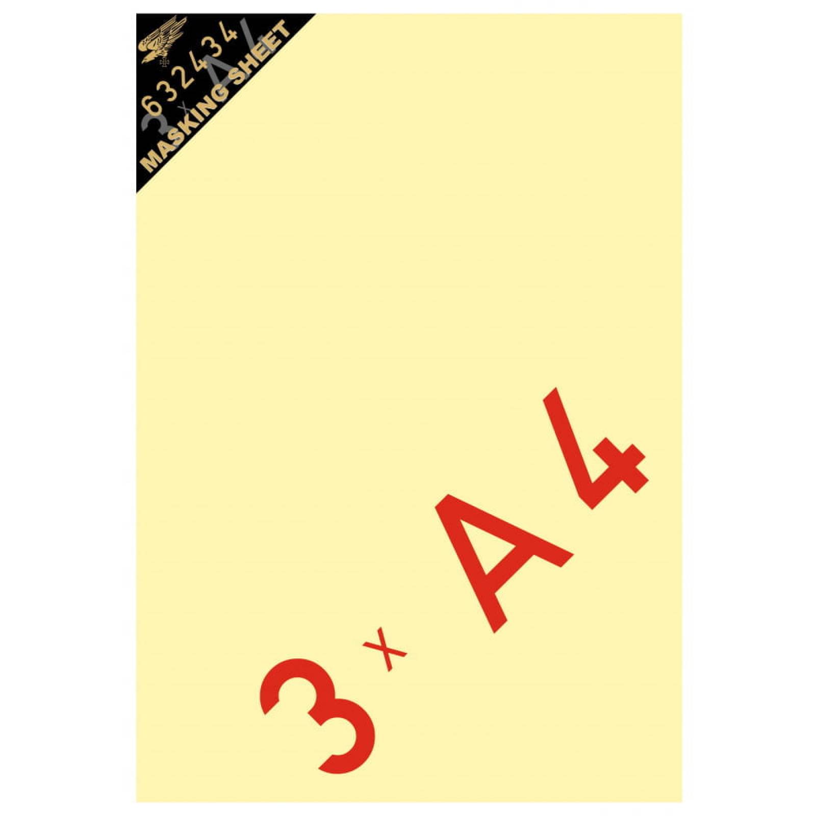 Masking Sheets 3 x A4, HGW Decals, HGW632434