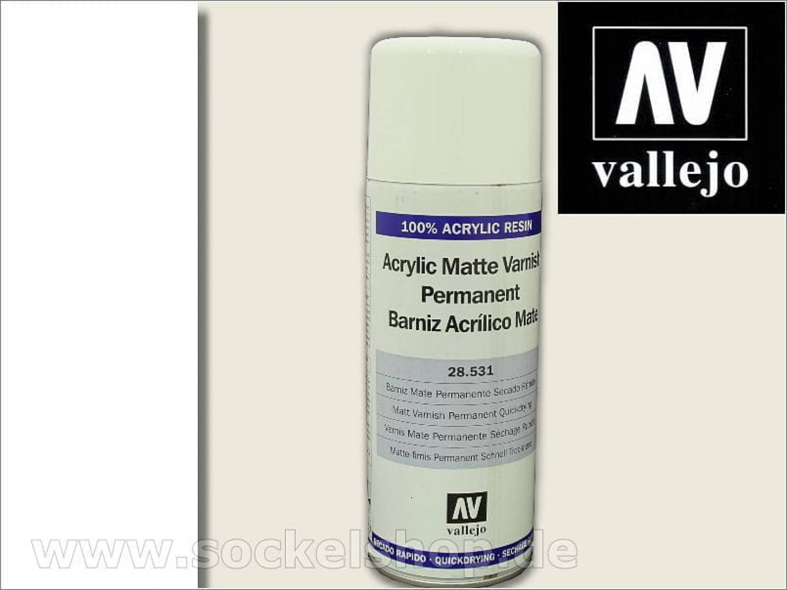 Vallejo VA28531 Mattlack - Vallejo Premium Varnish Spray Matte (400ml)