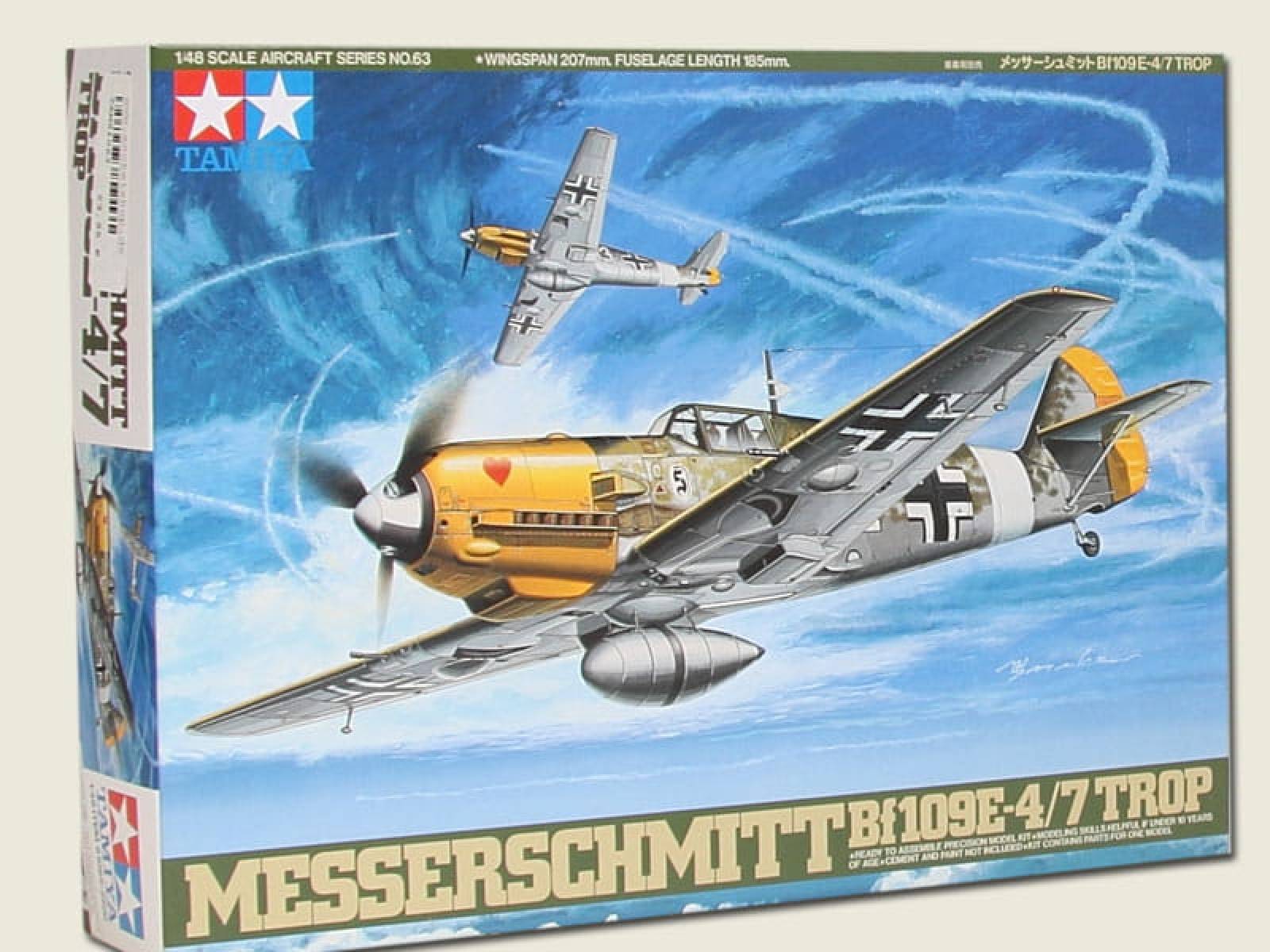 Tamiya TAM61063 Messerschmitt BF-109 E4/7 / 1:48
