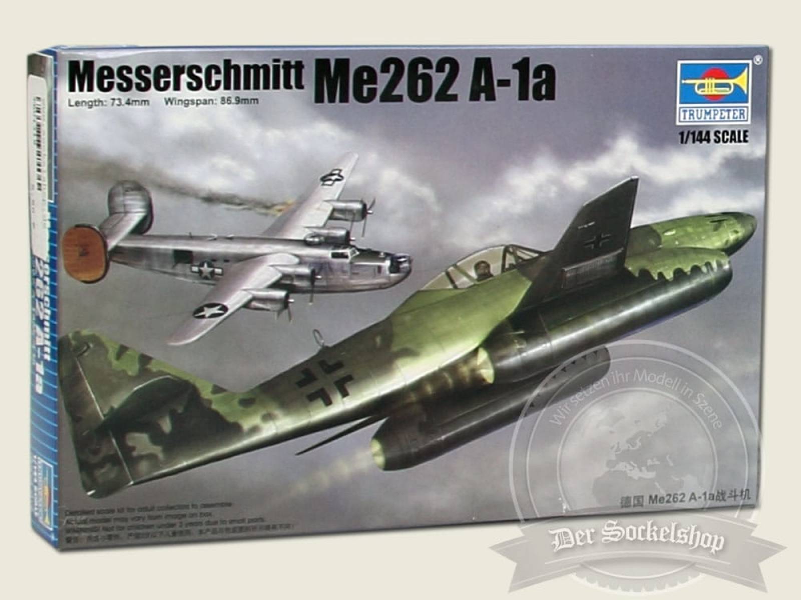 Messerschmitt Me 262 A-1a / 1:144 --> Der Sockelshop - Modellbaushop | Der Sockelshop ...