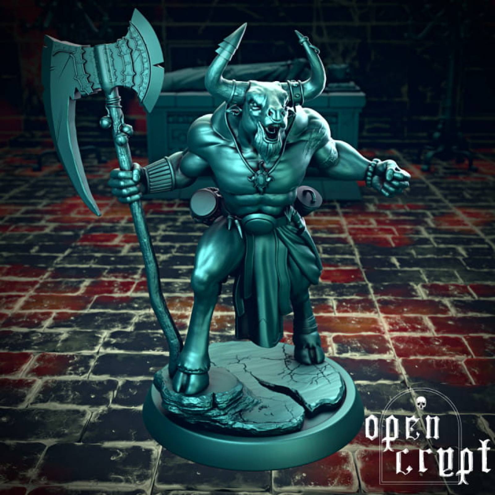 TPK Lab TPKL0148 Open Crypt - Gherca, Minotaur Barbarian