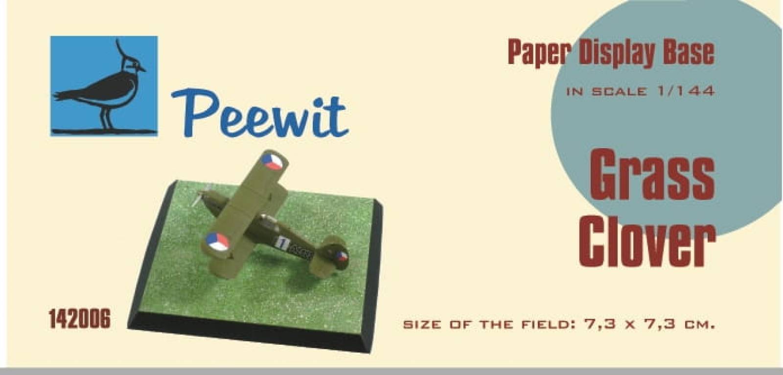 Peewit PEE142006 Paper Display Base - Grass Clover / 1:144