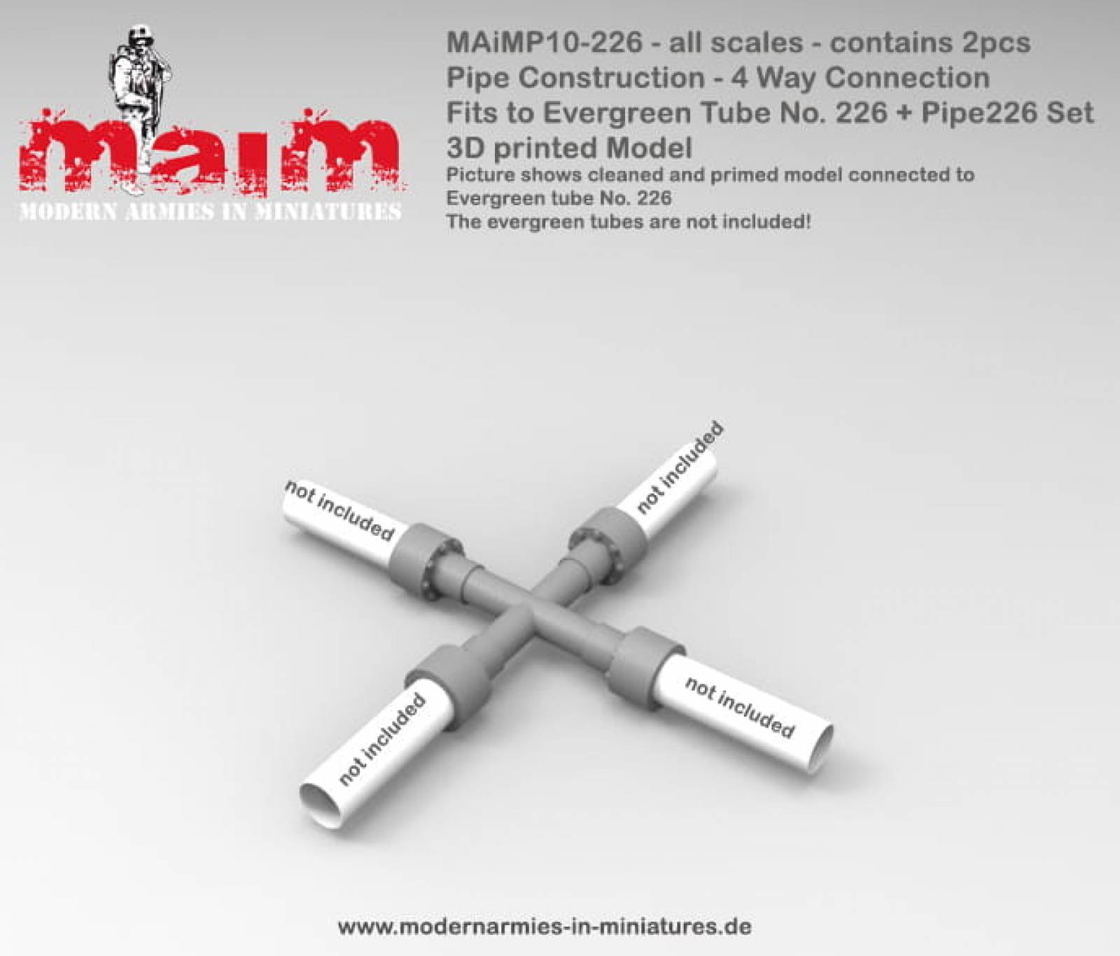 Modern Armies in Miniatures MAIMP10-226 Pipe Construction - 4 Way ...