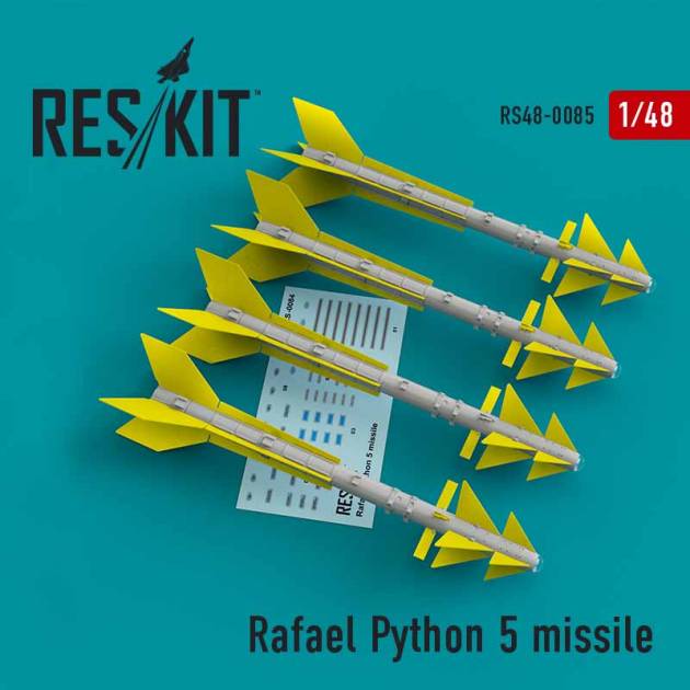Reskit RS480085 Rafael Python 5 missile (4 pcs) (F-16I, F-16D, F-15I ...