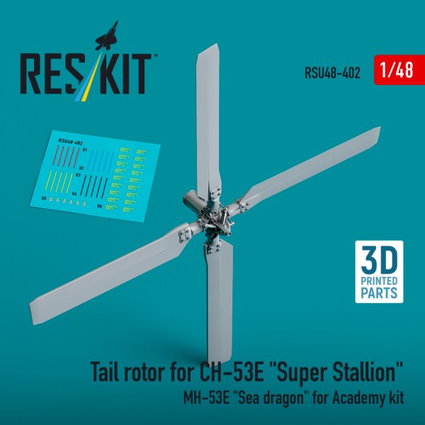 Reskit RSU480402 Tail rotor for CH-53E Super Stallion, MH-53E Sea ...