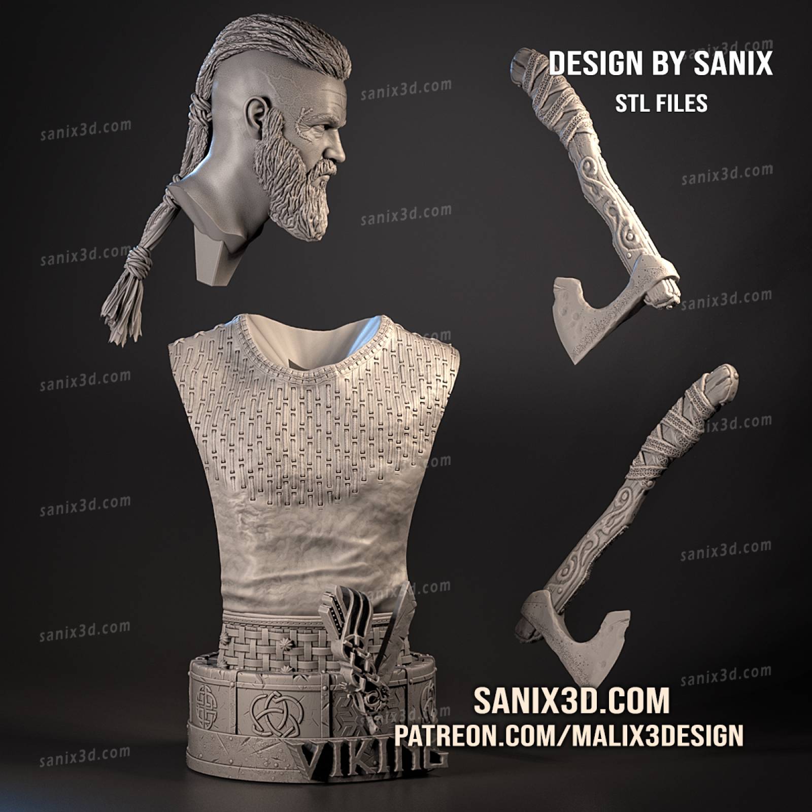 Sanix SANIX0007 Ragna (VIKING) Bust (Fanart)