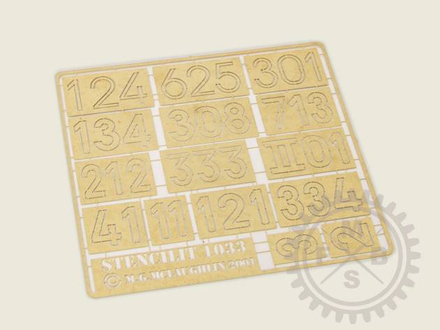 Stencilit ST1033 German Tank Numbers - Decal Schablone / 1:35