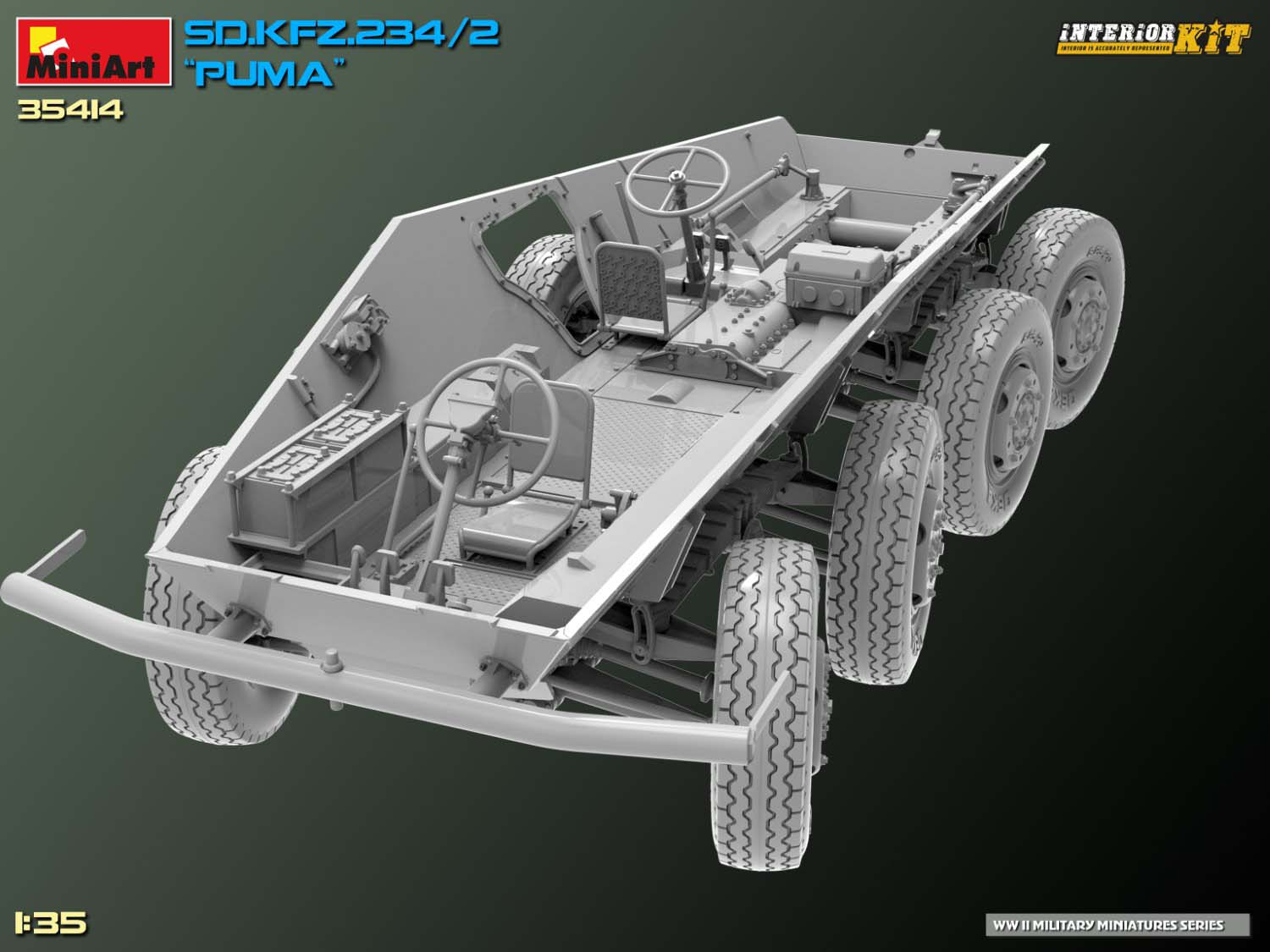 Miniart MN35414 Sd.Kfz. 234/2 PUMA. INTERIOR KIT / 1:35