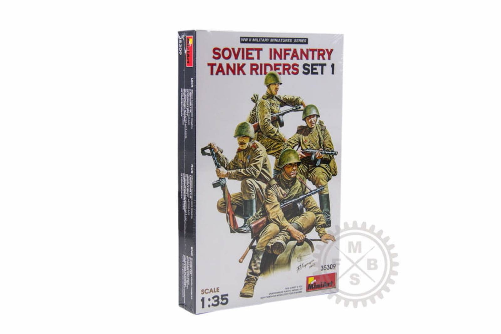 Miniart MN35309 Soviet Infantry Tank Riders - Set 1 / 1:35