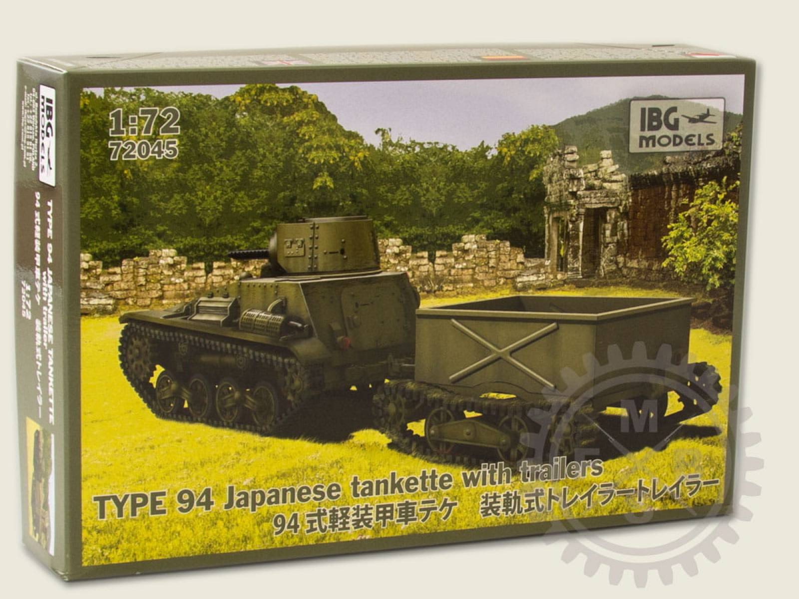 IBG Models IBG72045 Type 94 - Japanese tankette with trailers / 1:72