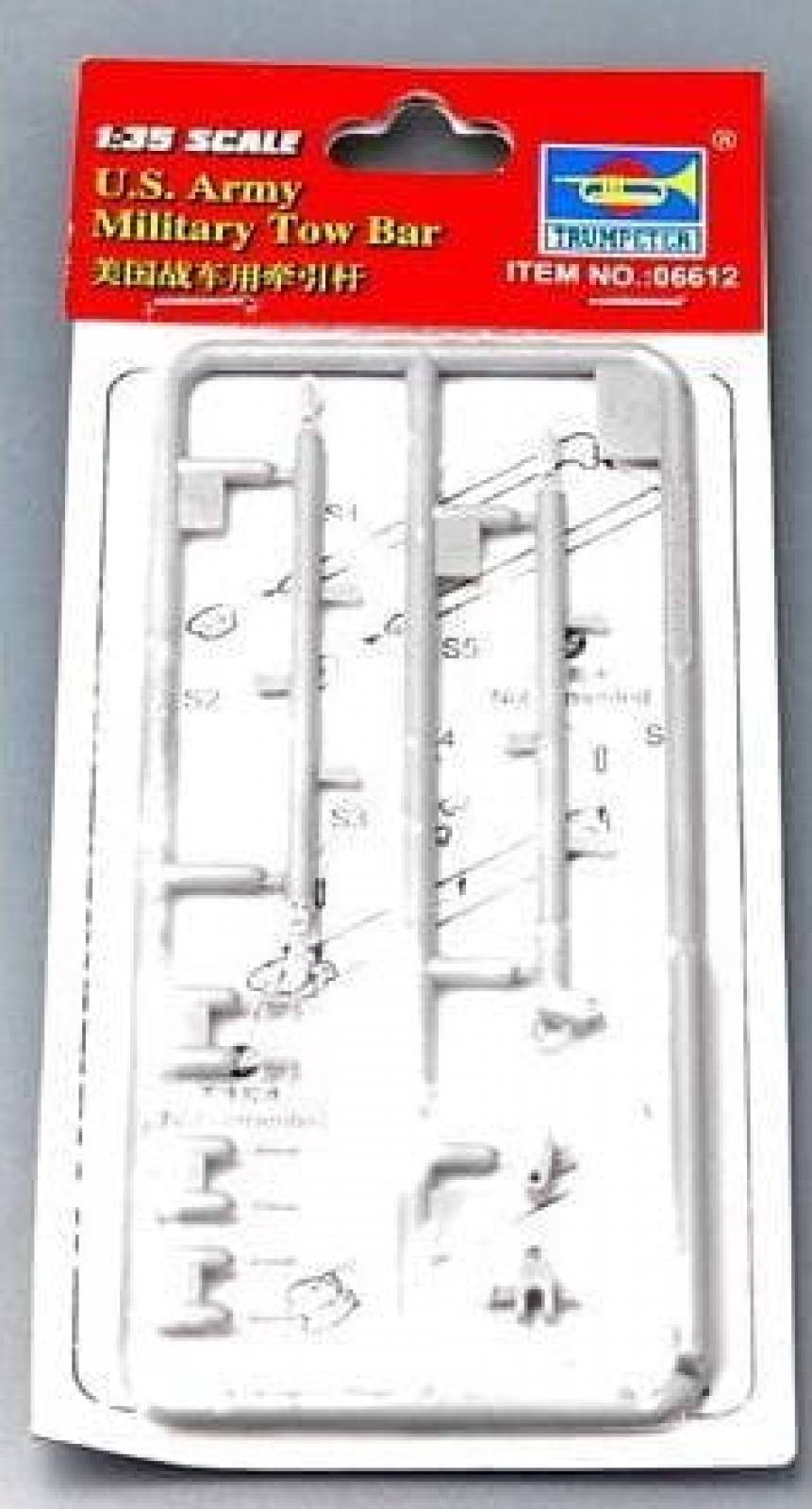 Trumpeter TRU6612 U.S. Army Military TOW Bar with Clevices / 1:35