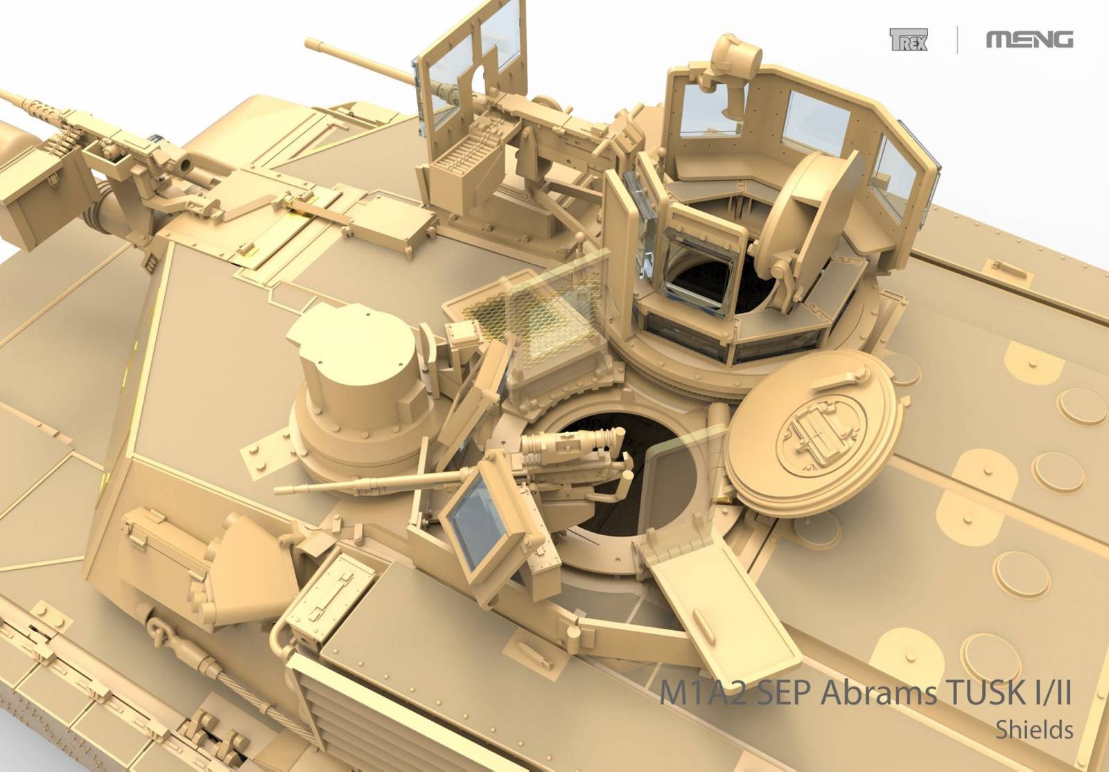 Meng Models ME-TS026 U.S. Main Battle Tank M1A2 SEP Abrams TUSK I/TUSK ...
