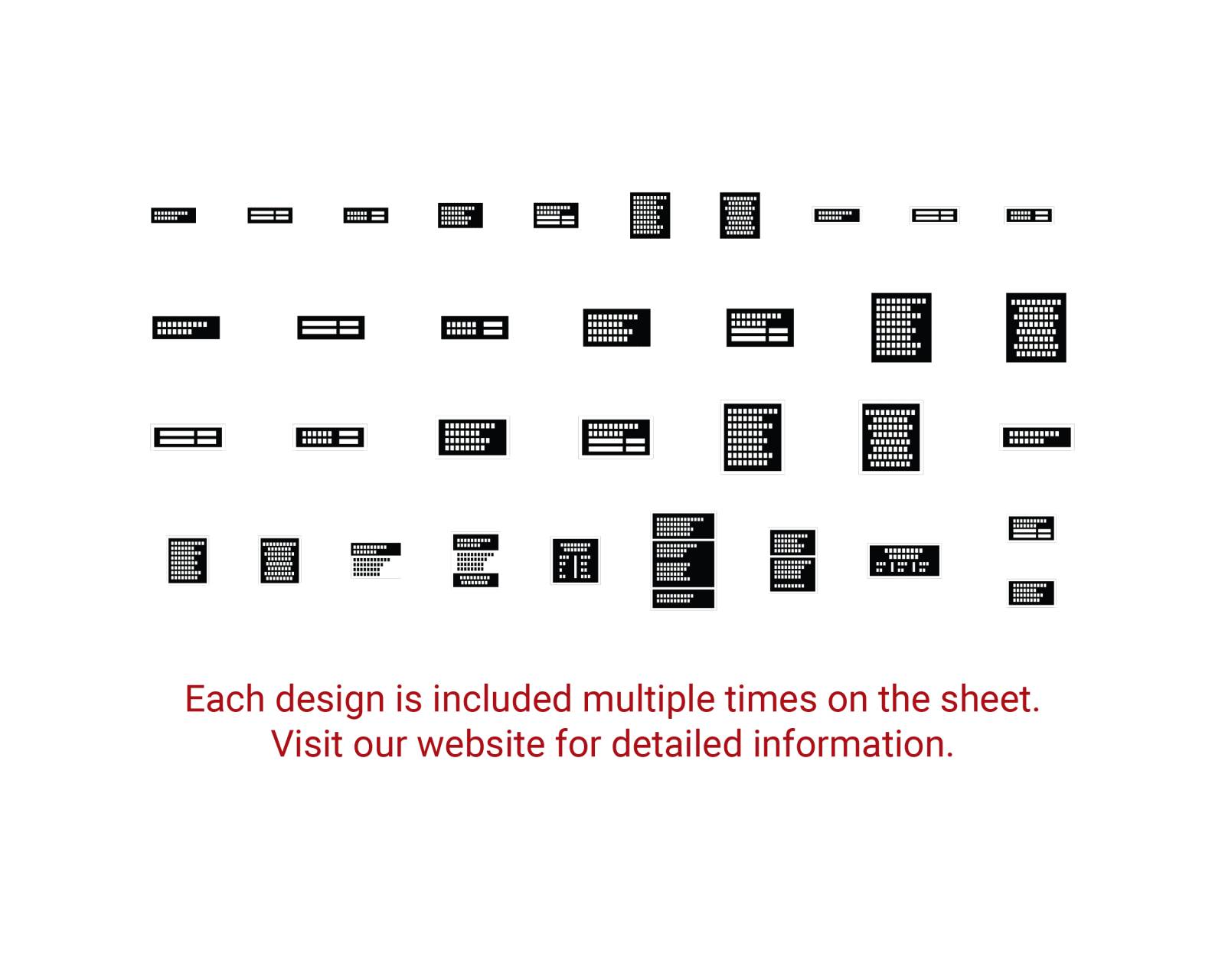 Universal Placards & Symbols (Chrome) Scale Independent, Anyz, AN048 Universal Placards & Symbols (Chrome) Scale Independent, Anyz, AN048