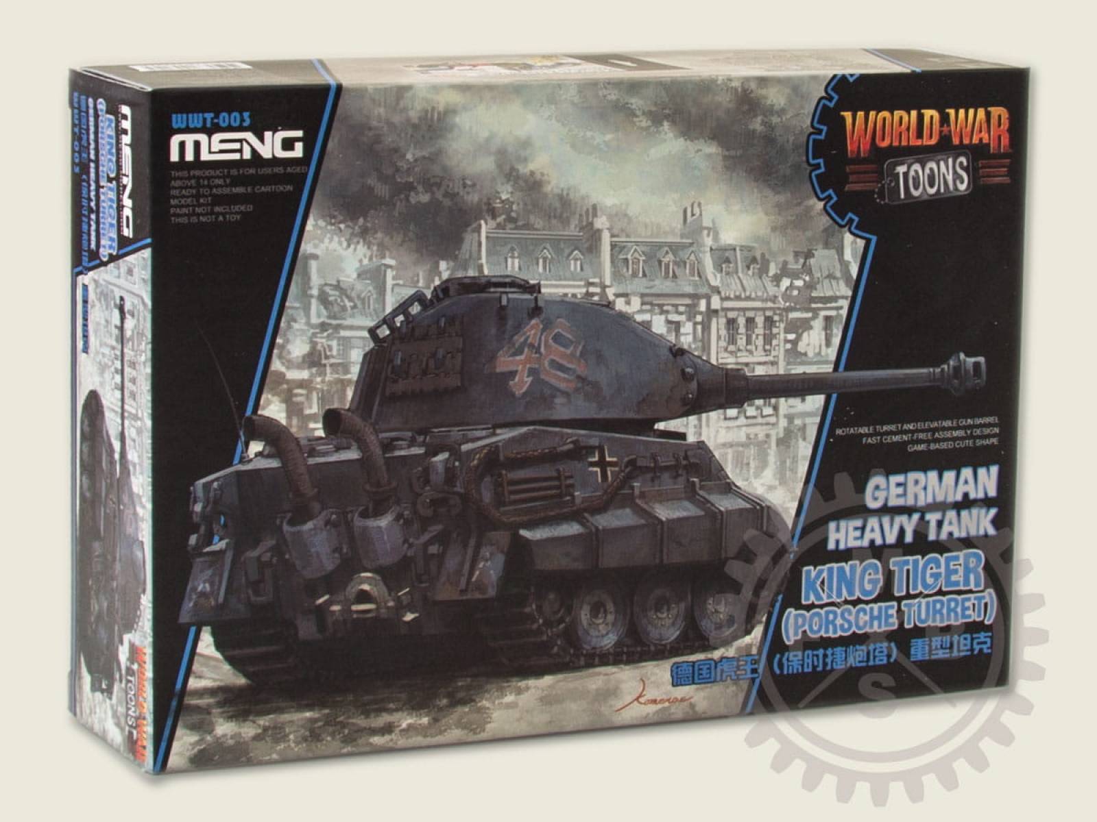 World War Toons: German Heavy Tank King Tiger (Porsche Turret) --> Der Sockelshop ...